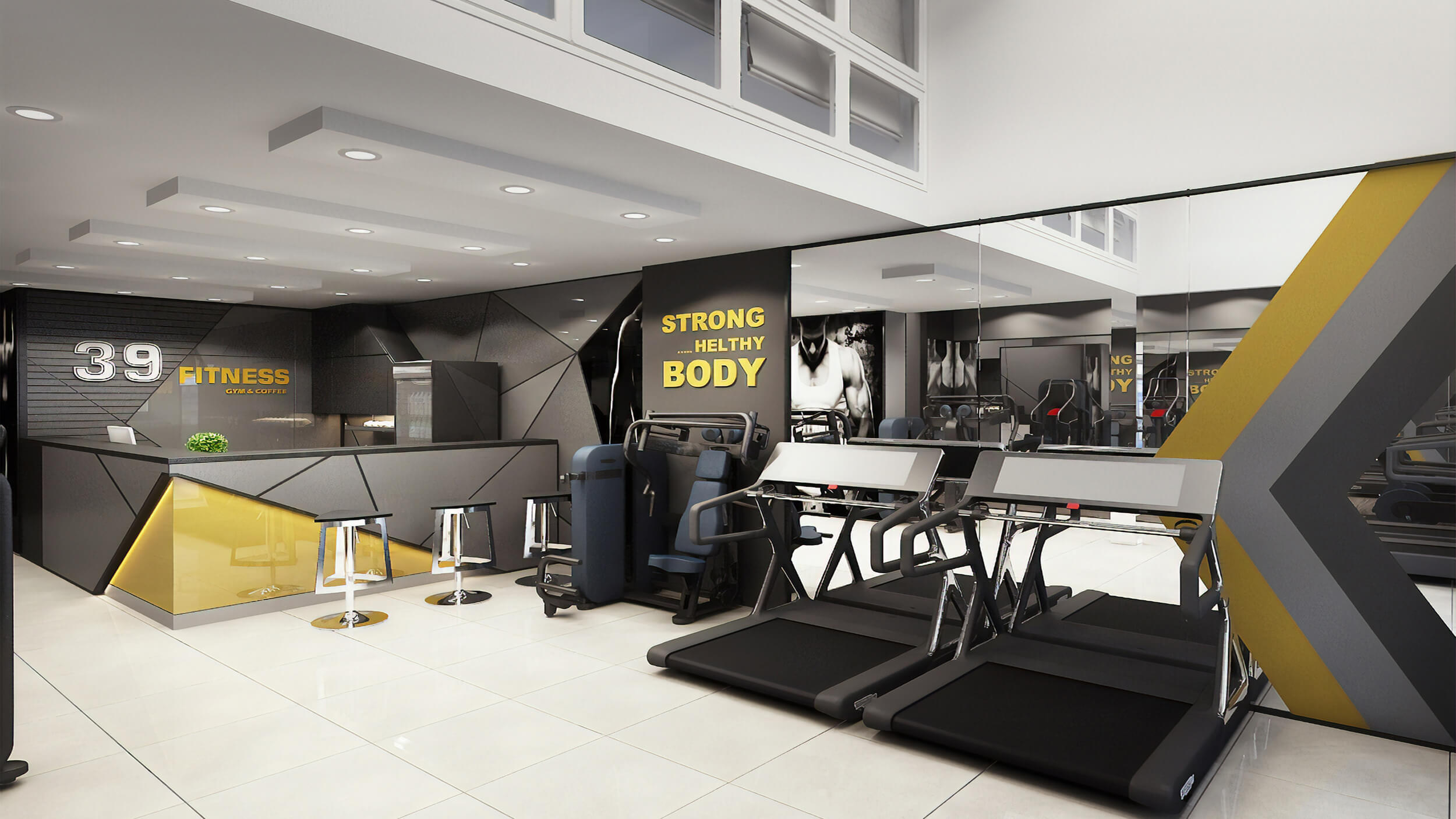 NỘI THẤT 39 FITNESS & COFFEE - Pyramid